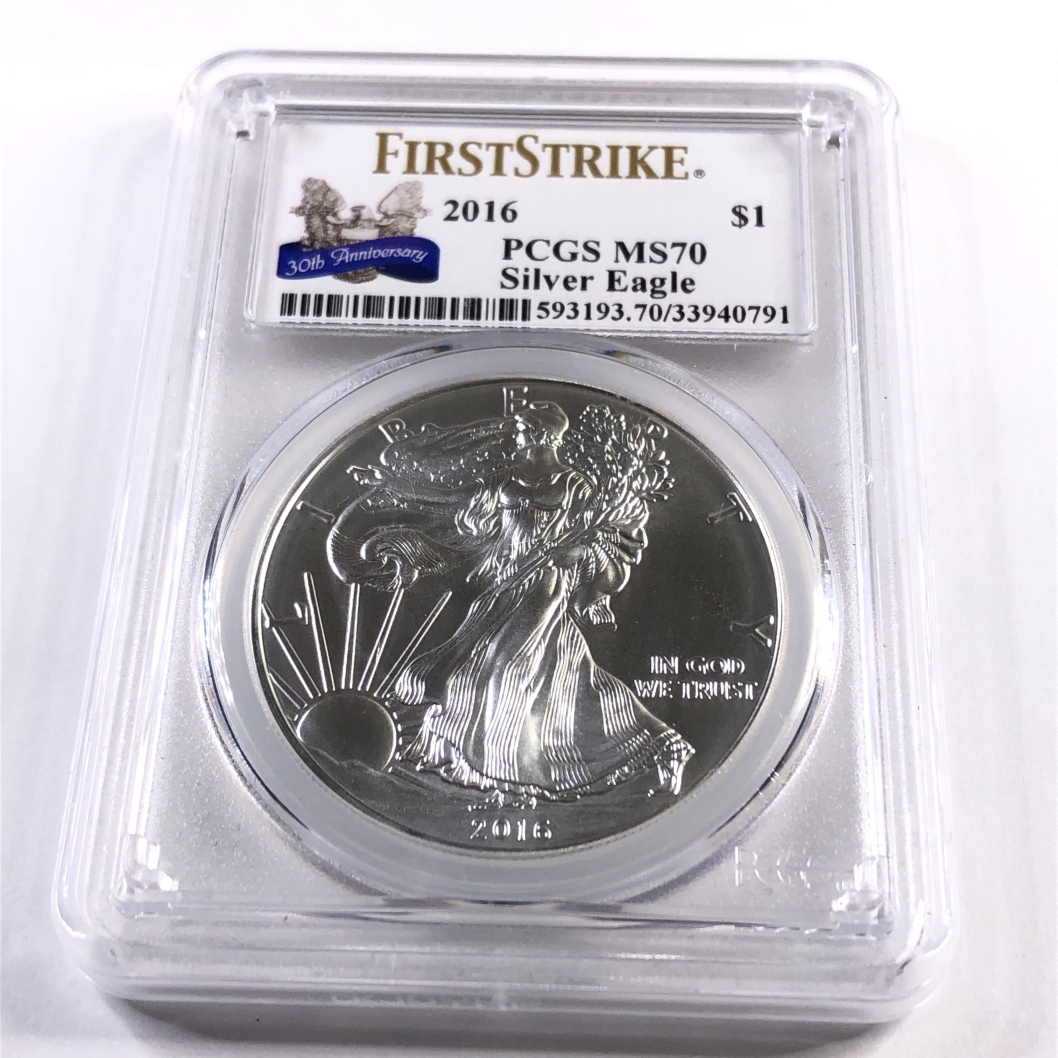 2016 American Silver Eagle*First Strike*Graded MS70 by PCGS*1oz .999 ...