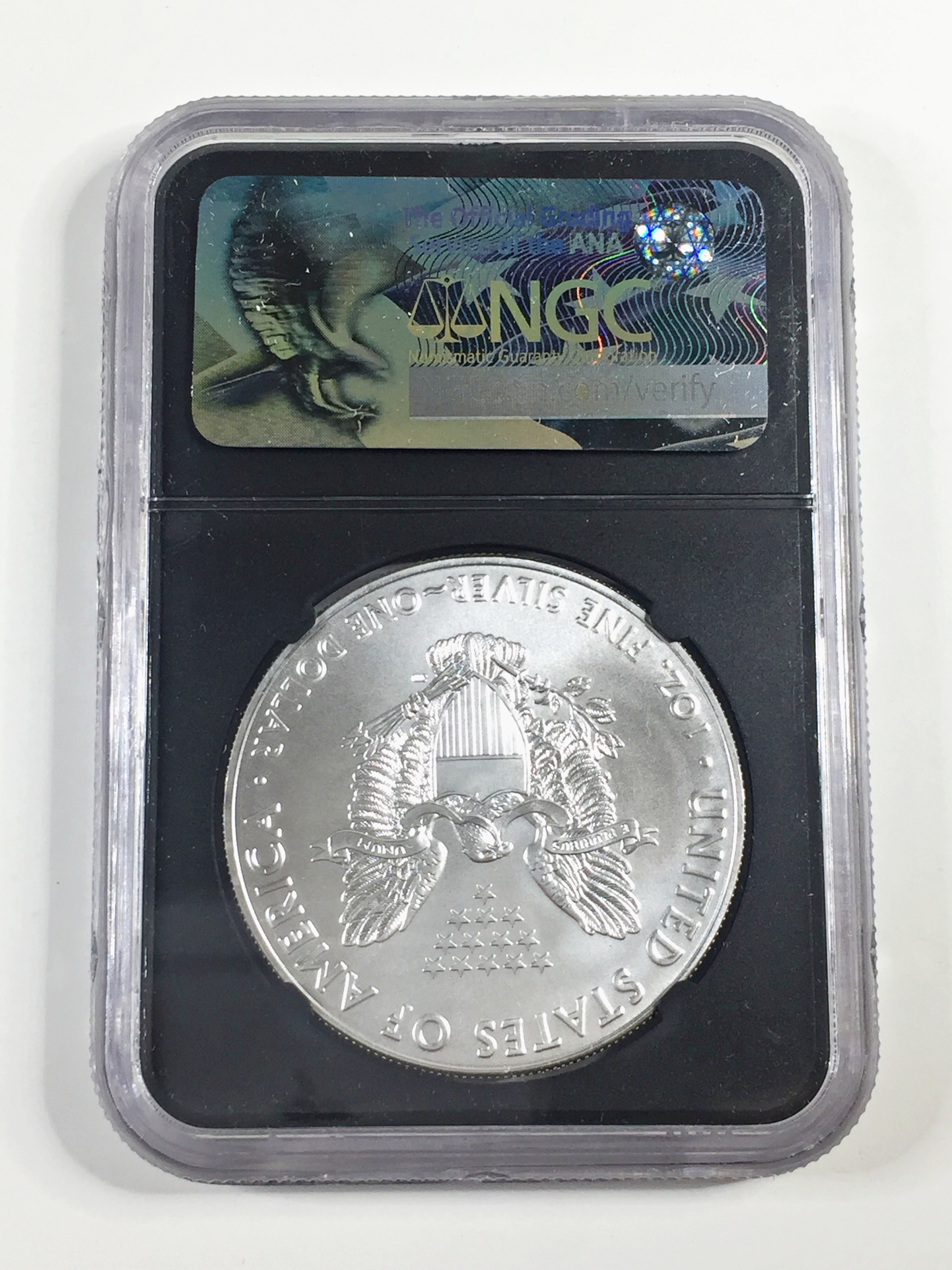 2017 American Silver Eagle*Early Releases*Graded MS70 by NGC*Signed by ...