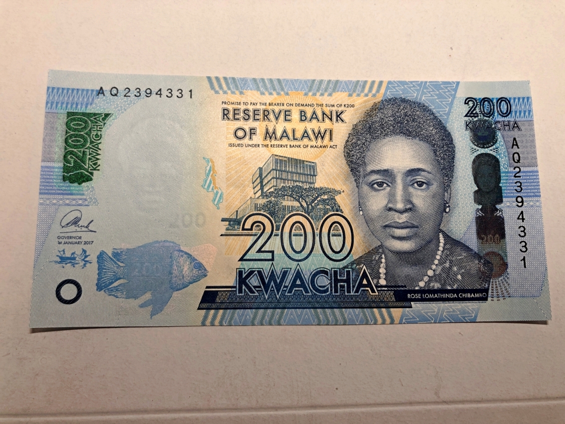 2017 Malawi 200 Kwacha Banknote*Crisp Uncirculated | Property Room
