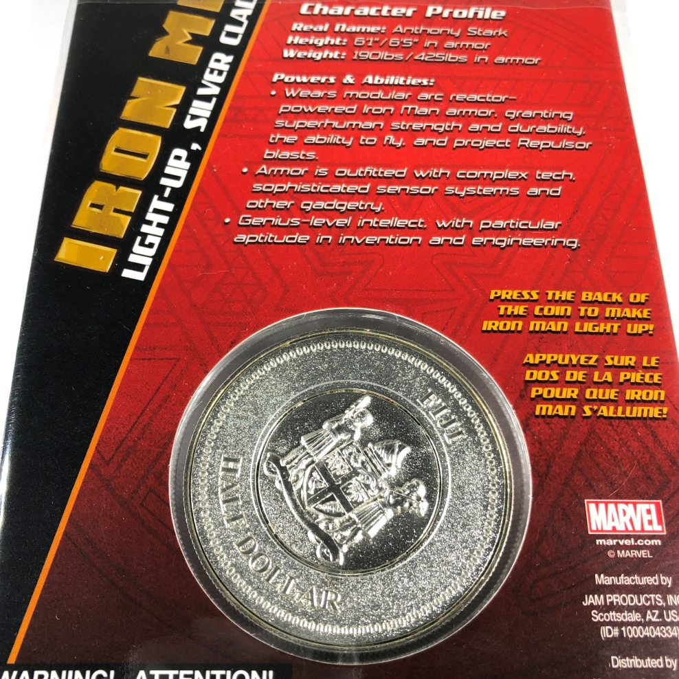 2017 Marvel IRONMAN Light-Up*Eyes, Arc Reactor & Repulsor Light Up*Fiji ...