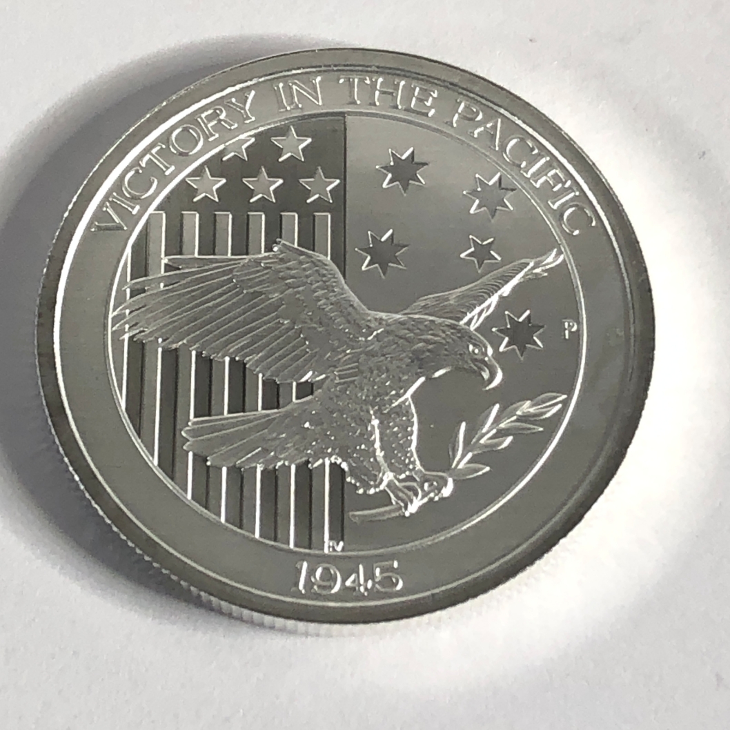 2017 Victory in the Pacific 999 Silver 1/2 Ounce Round Australia ...