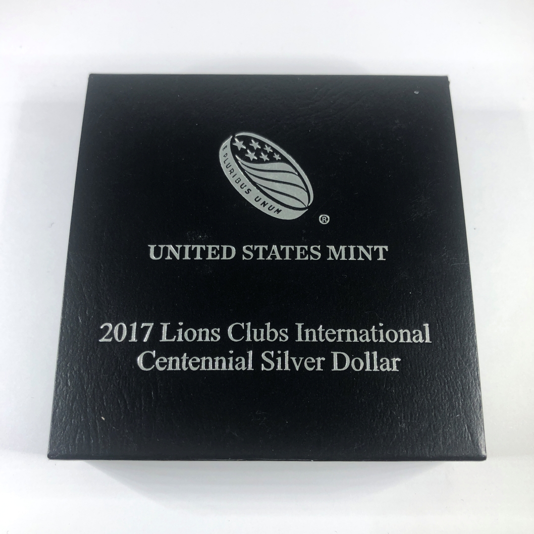 2017-P Lions Club International Proof Silver Dollar Commemorative*In ...