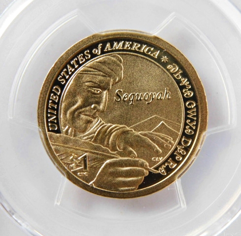 2017-S ENHANCED Uncirculated Native American Sequoyah Commemorative $1 ...