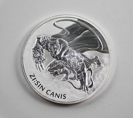2018 Korea Silver 1 Clay Coin*ZI:SIN CANIS*1 oz .999 Fine Silver ...