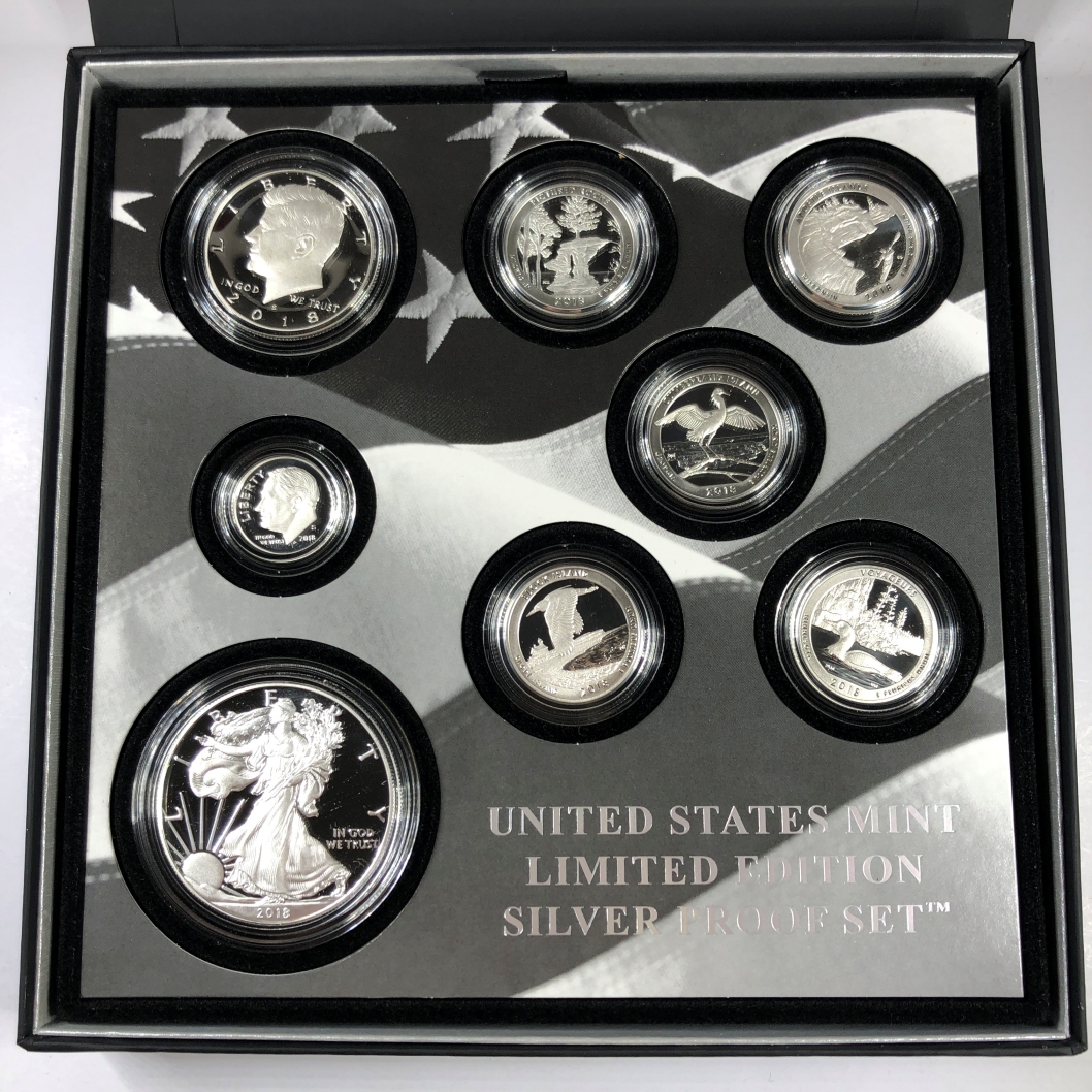 2018 US Mint Limited Edition Silver Proof Set*1oz .999 Fine Silver ...