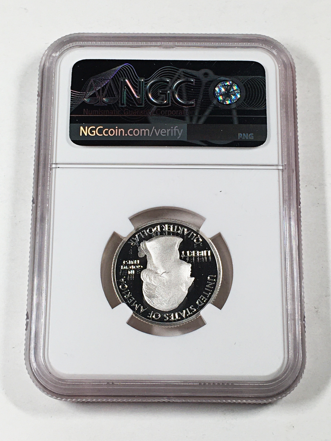 2018-S Proof Silver Block Island Commemorative 25c*Graded PF70 ULTRA ...