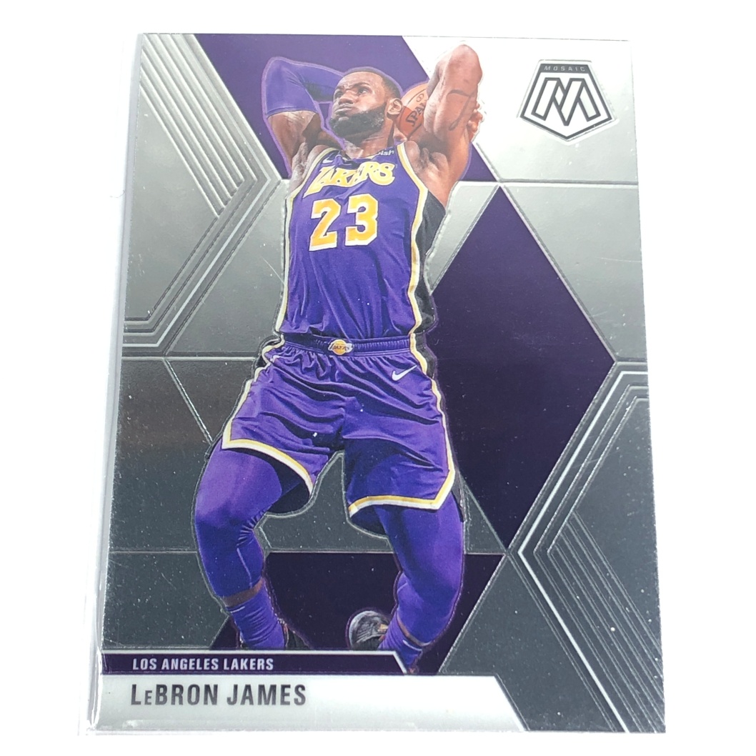 2019-20 Mosaic #8 LeBron James Card Includes Protective Holder ...