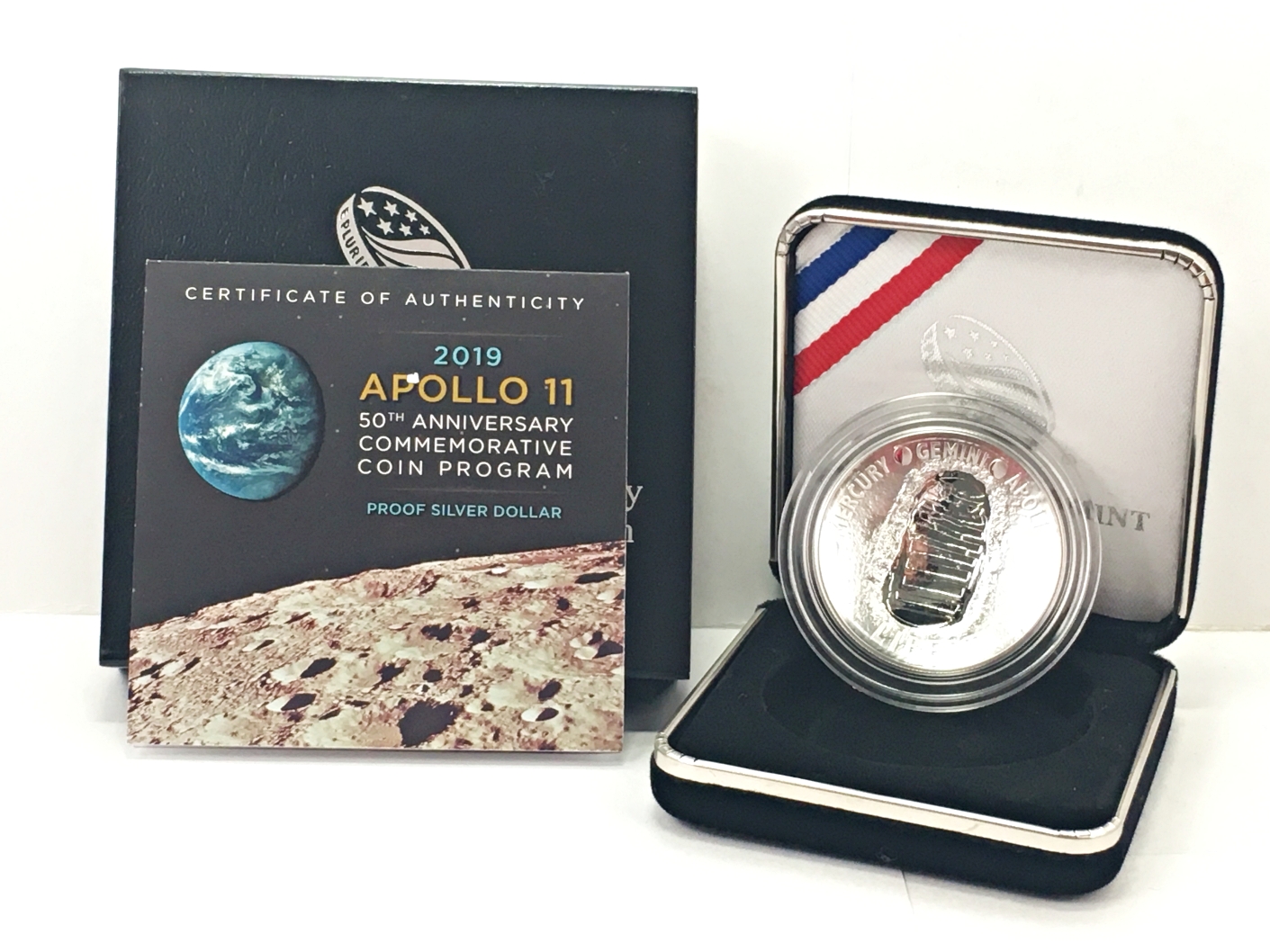 2019-P Apollo 11 50th Anniversary Proof Silver Dollar Commemorative*In Original US Mint ...