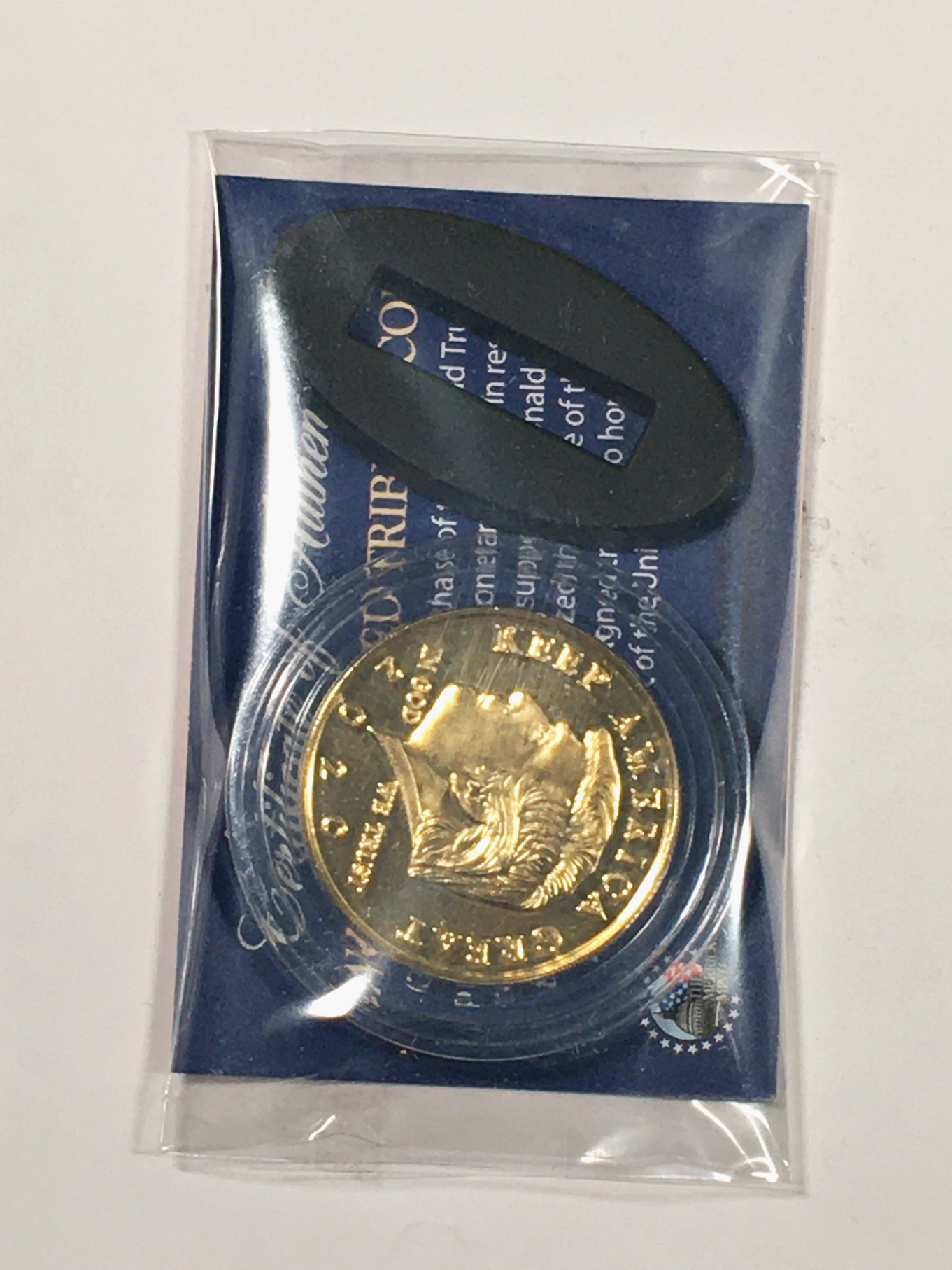 2020 24K Gold Layered Donald Trump Keep America Great Medallion*New in ...