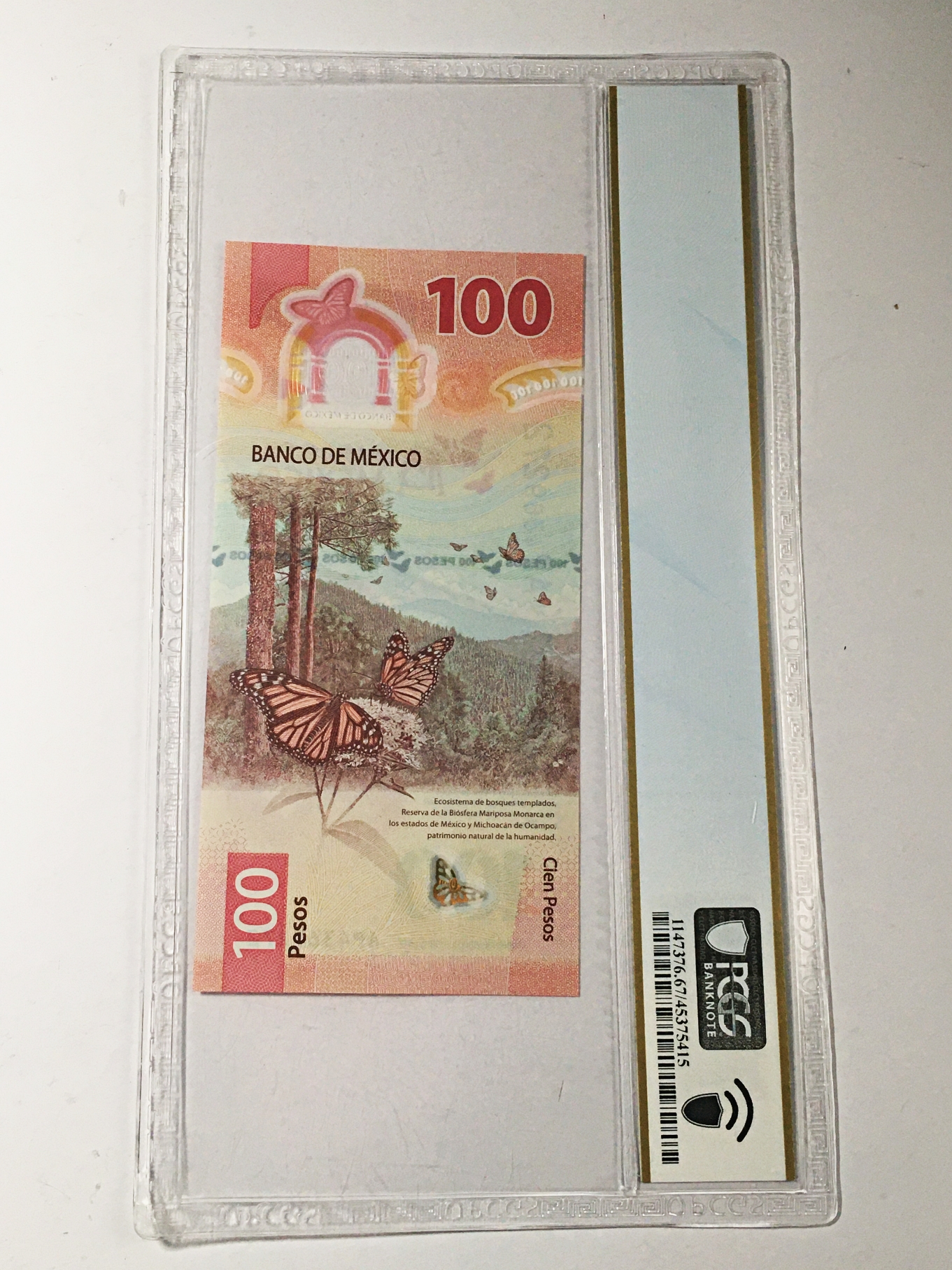 2020 Mexico Polymer 100 Pesos Banknote*Graded Superb Gem Unc 67 PPQ by ...