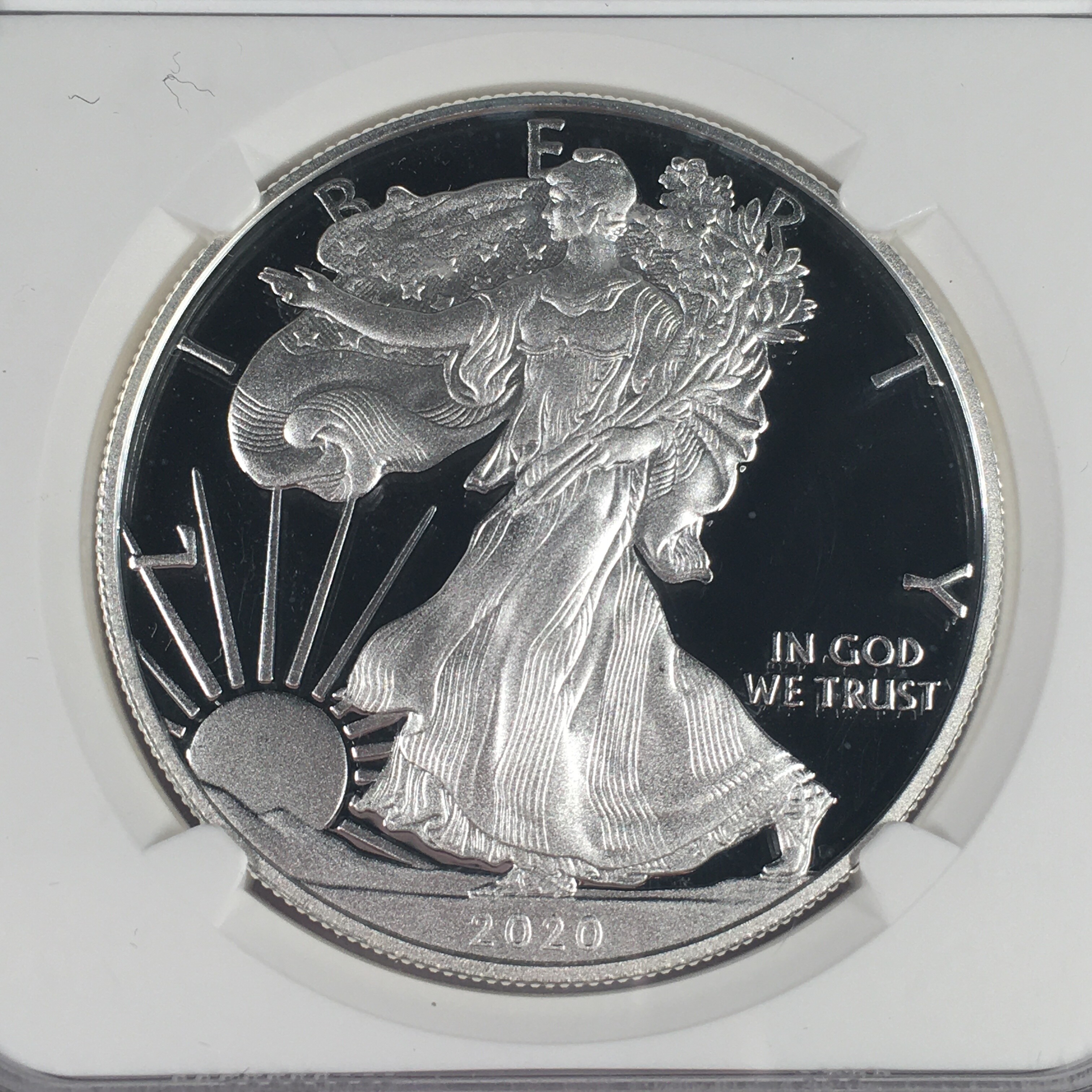 2020-W American Proof Silver Eagle (Congratulations Set)*Graded PF70 ...