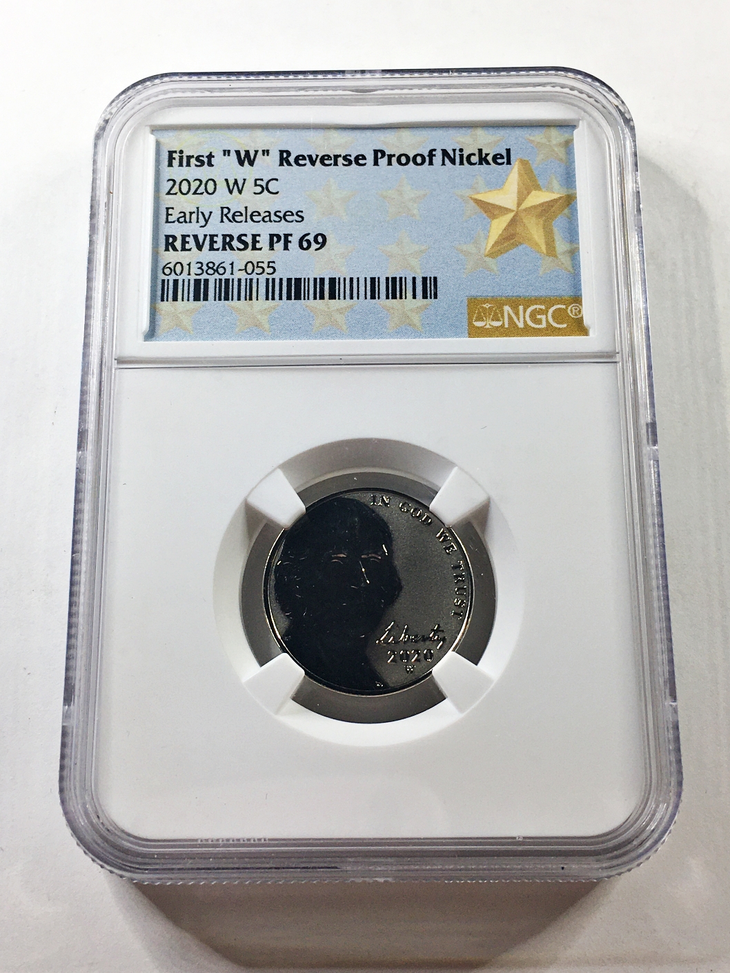 2020-W Rev. Proof Jefferson Nickel*Early Releases*First "W" Rev. Proof ...
