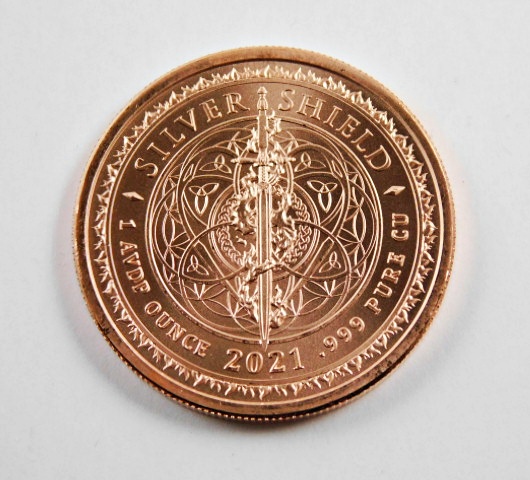 2021 1oz .999 Pure Copper Round*Silver Shield*Snake*Don't Tread On Me ...