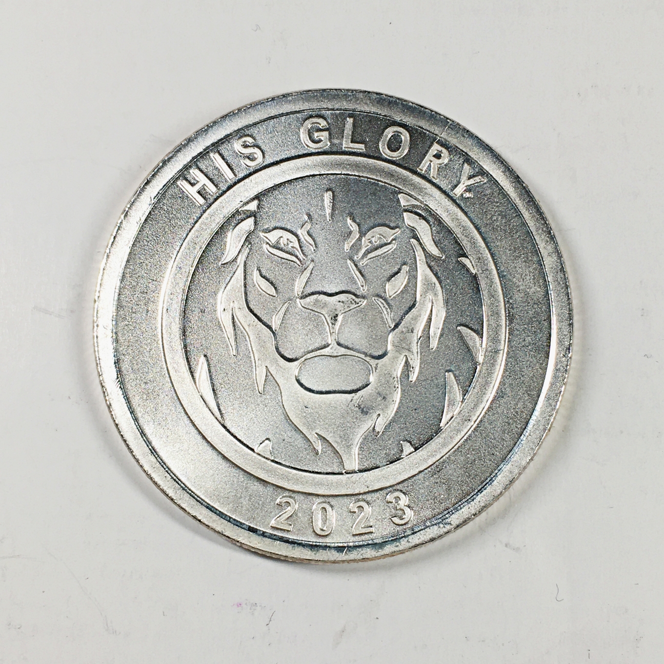 2021 One Troy Ounce .999 Fine Silver Round*Lion*His Glory*Let The Lion ...