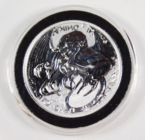 2021 Tokelau Cthulhu Mythology Silver Proof Two Dollars*1oz .999 Fine ...