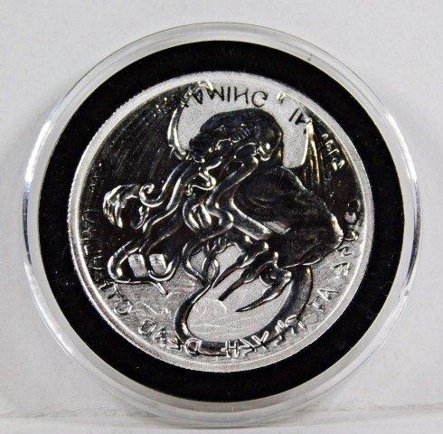2021 Tokelau Cthulhu Mythology Silver Proof Two Dollars*1oz .999 Fine ...