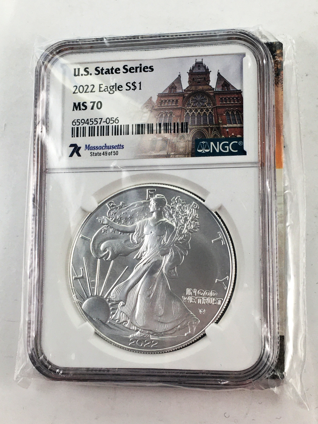 2022 American Silver Eagle*Graded MS70 by NGC*1oz .999 Fine Silver*US ...