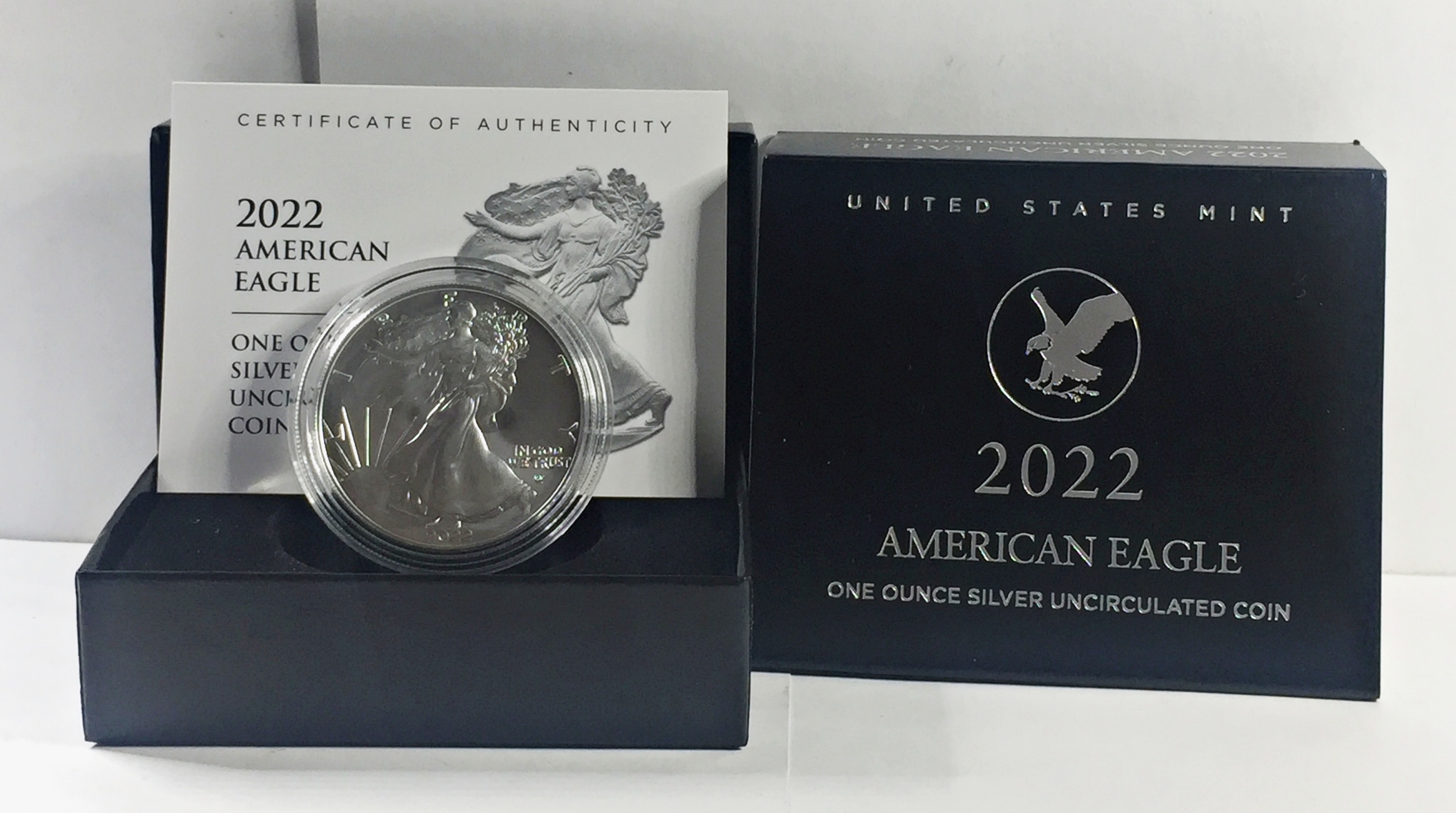 2022-W American Silver Eagle*1oz .999 Fine Silver*In Original West ...