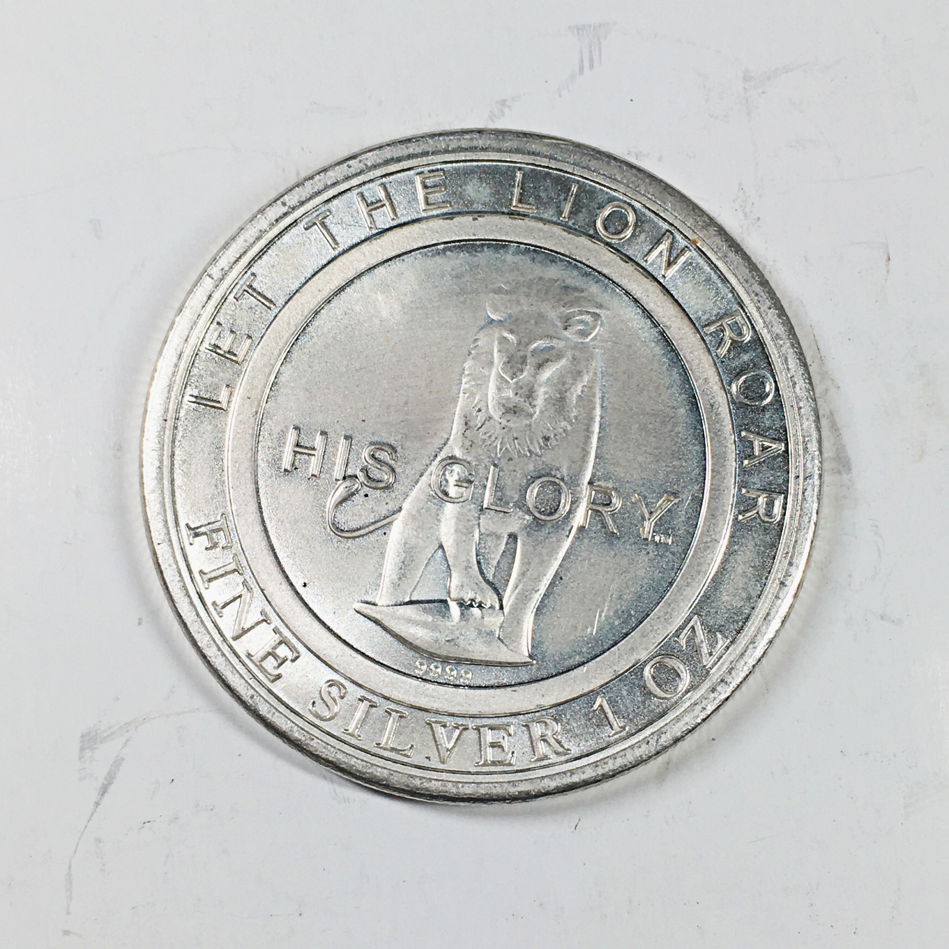 2023 One Troy Ounce .999 Fine Silver Round*Lion*His Glory*Let The Lion Roar | Property Room