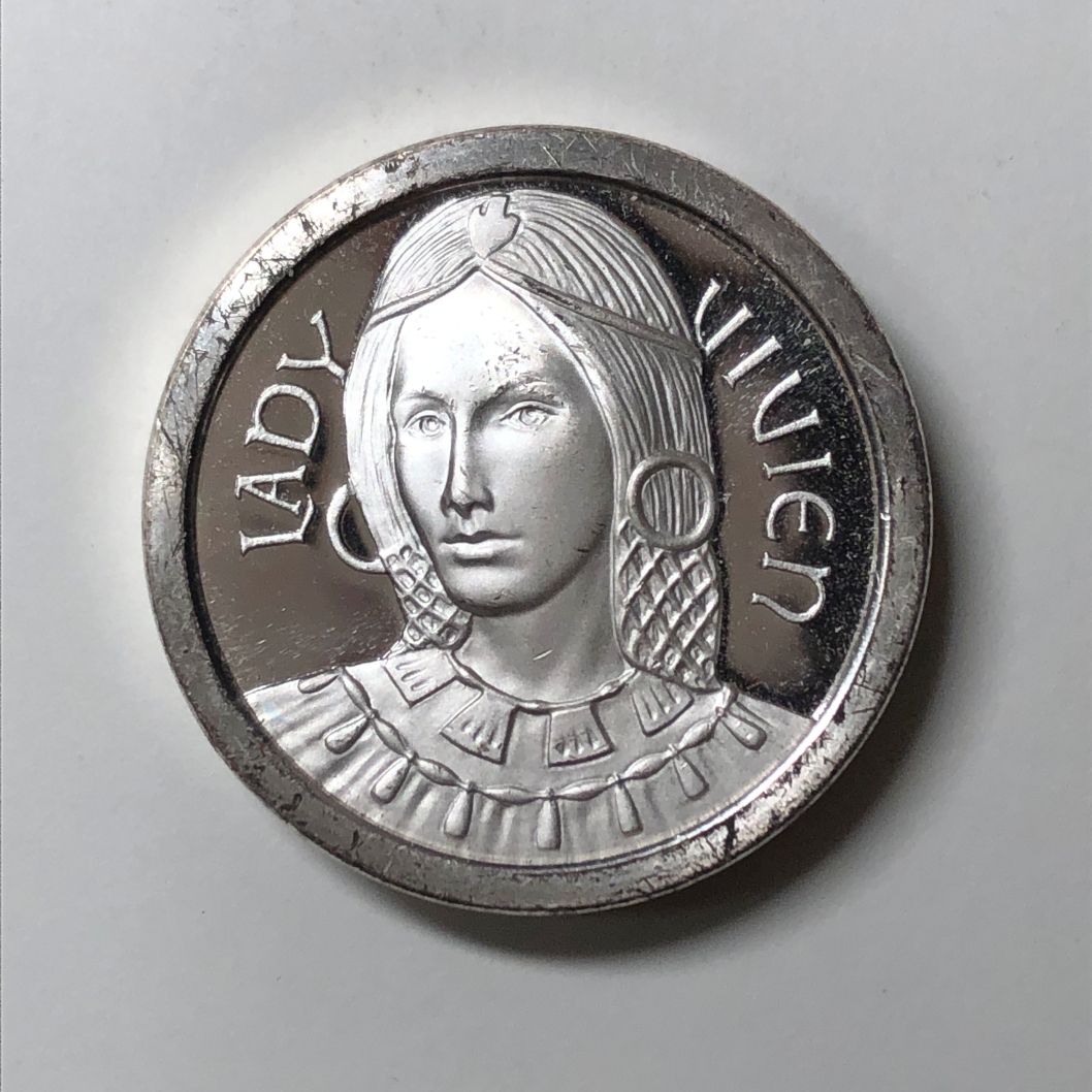 23 gram Fine Silver Layered Lady Vivien Round | Property Room