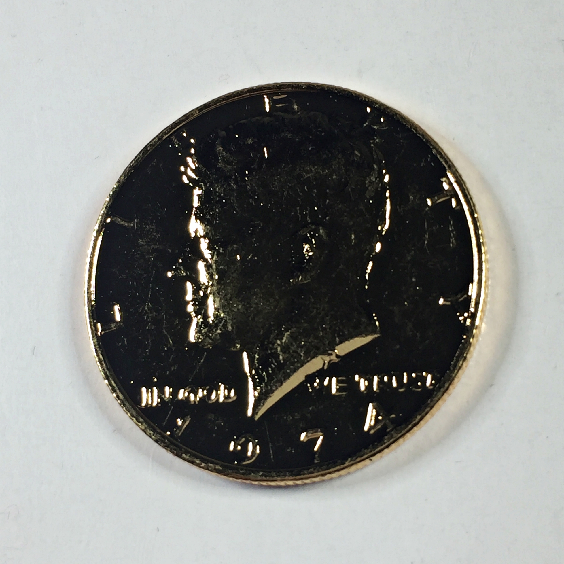 24K Gold Layered 1974 Kennedy Half Dollar*High Grade | Property Room