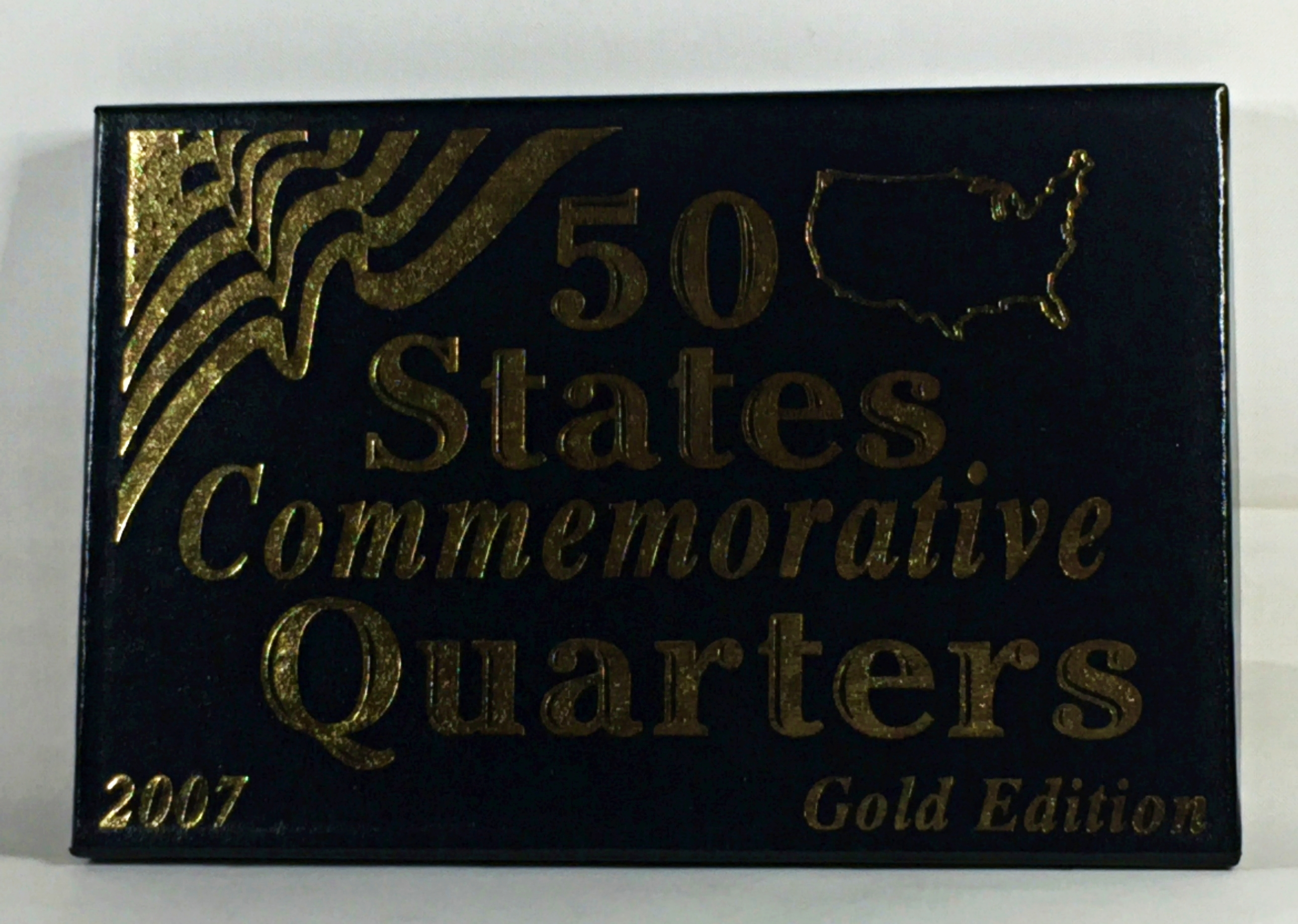 24K Gold Layered 2007 Commemorative State Quarters*In Original Custom ...