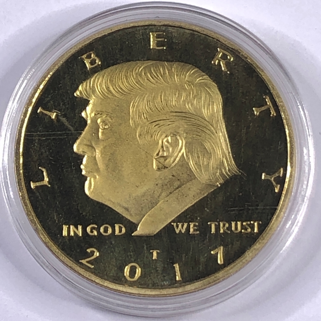 24K Gold Layered Donald Trump 2017 President of the United States ...
