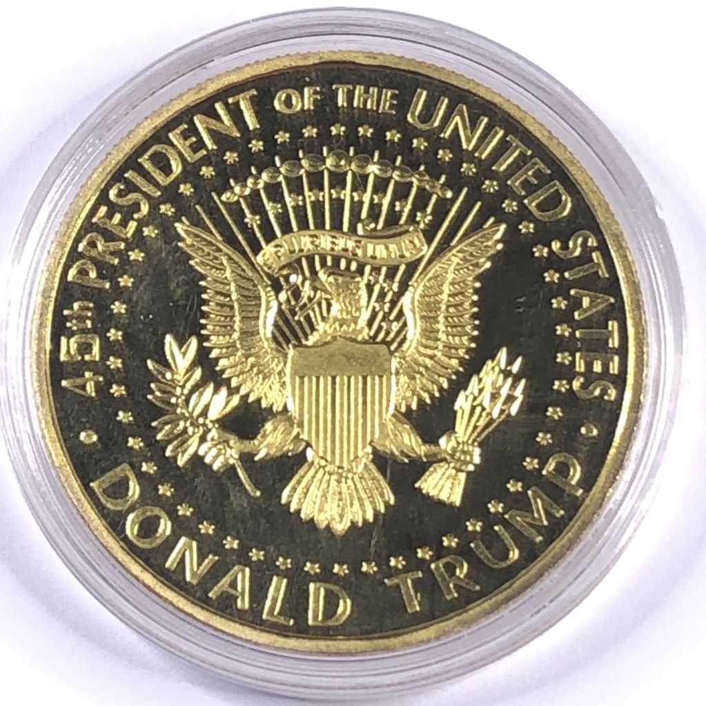 24K Gold Layered Donald Trump 2018 President of the United States ...