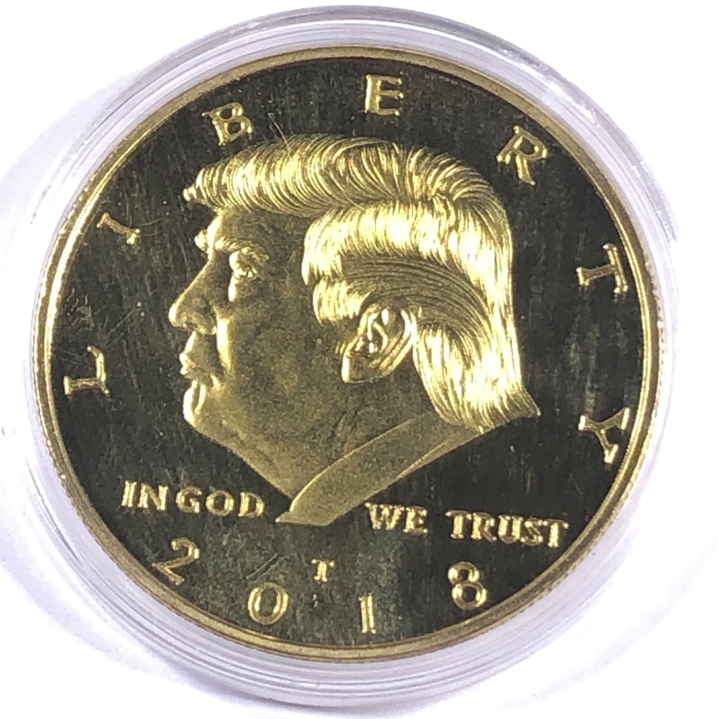 24K Gold Layered Donald Trump 2018 President of the United States ...