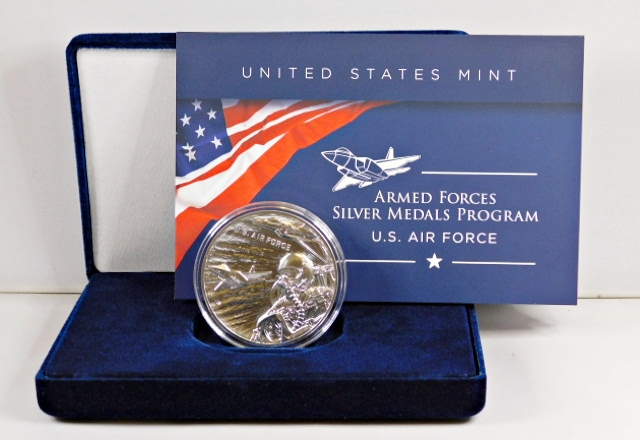 2.5 oz Silver U.S. Air Force U.S. Mint Armed Forces Silver Medals ...