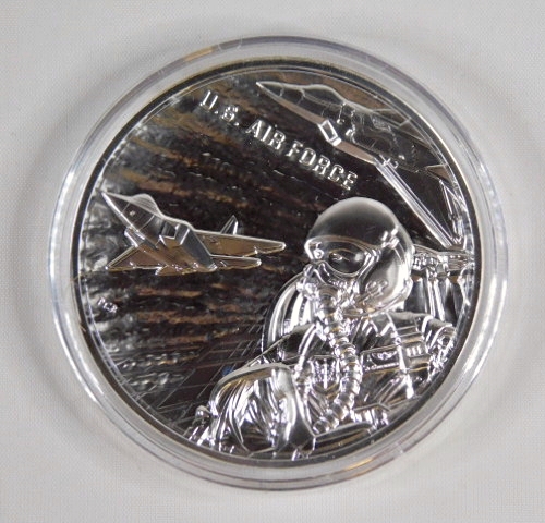 2.5 oz Silver U.S. Air Force U.S. Mint Armed Forces Silver Medals ...