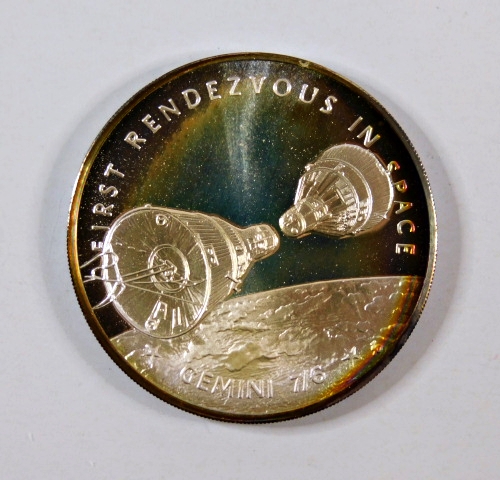 27 Grams Proof Sterling Silver Space Medallion*Gemini 7/6*First ...