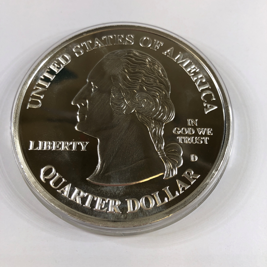 4 Troy Ounce .999 Fine Silver 2000-D Commemorative States Quarter*In ...