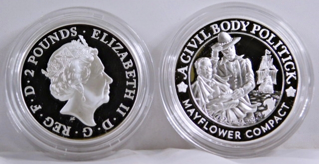400th Anniversary of the Mayflower Voyage Silver Proof Coin and Medal ...