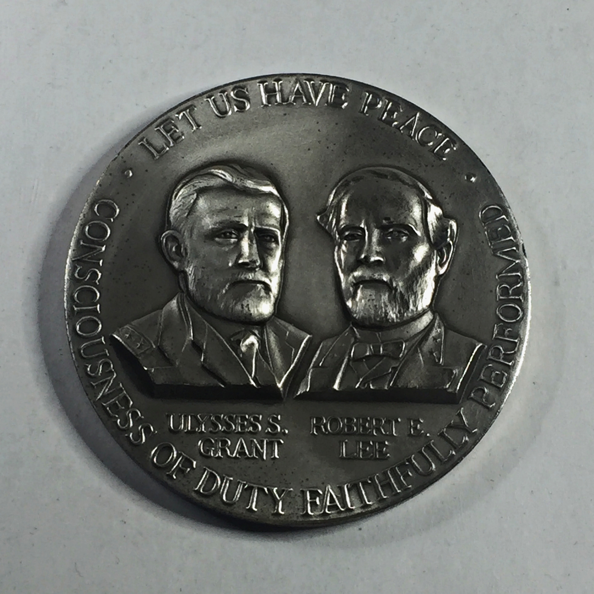 4.17oz .999 Fine Silver Medallion Commemorating the Civil War ...