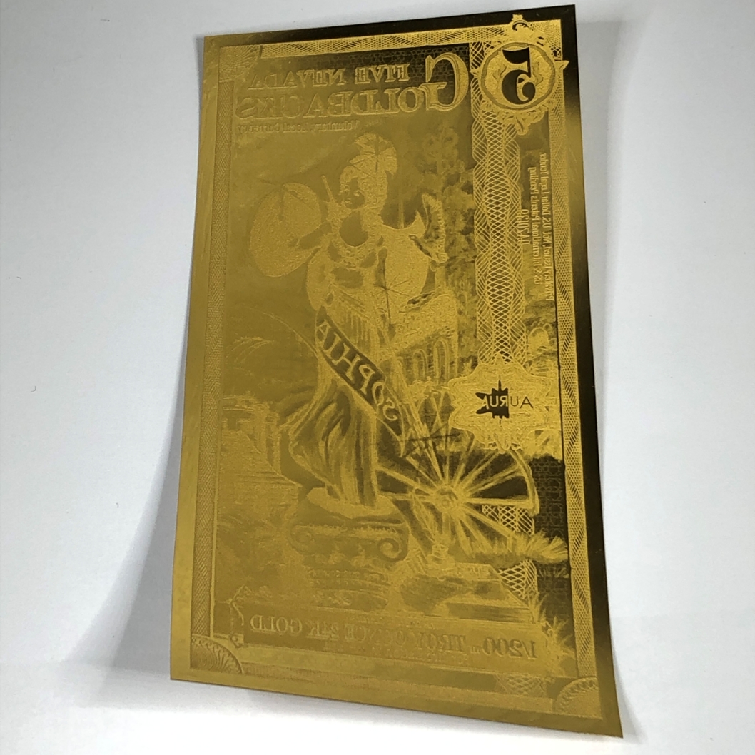 5 Nevada Goldbacks*1/200th Troy Ounces of 24K Gold*For Circulation in ...