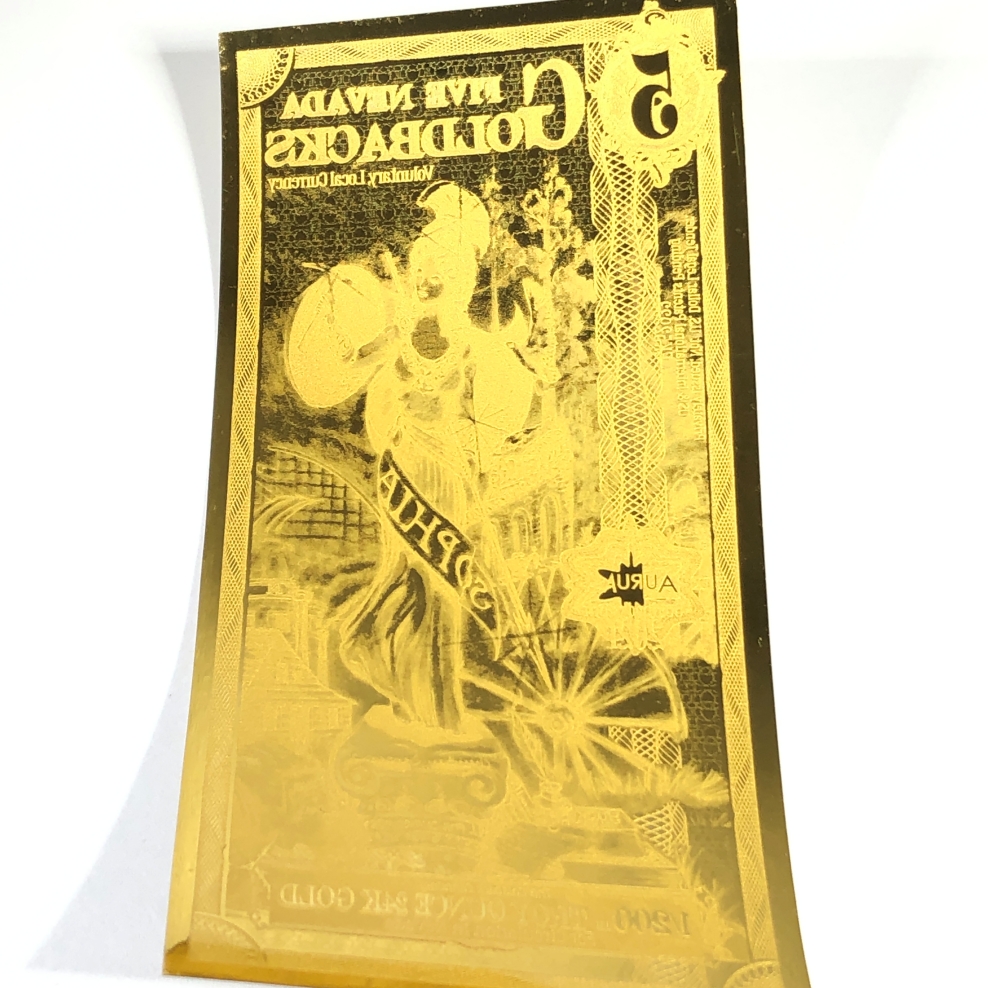 5 Nevada Goldbacks*1/200th Troy Ounces of 24K Gold*For Circulation in ...