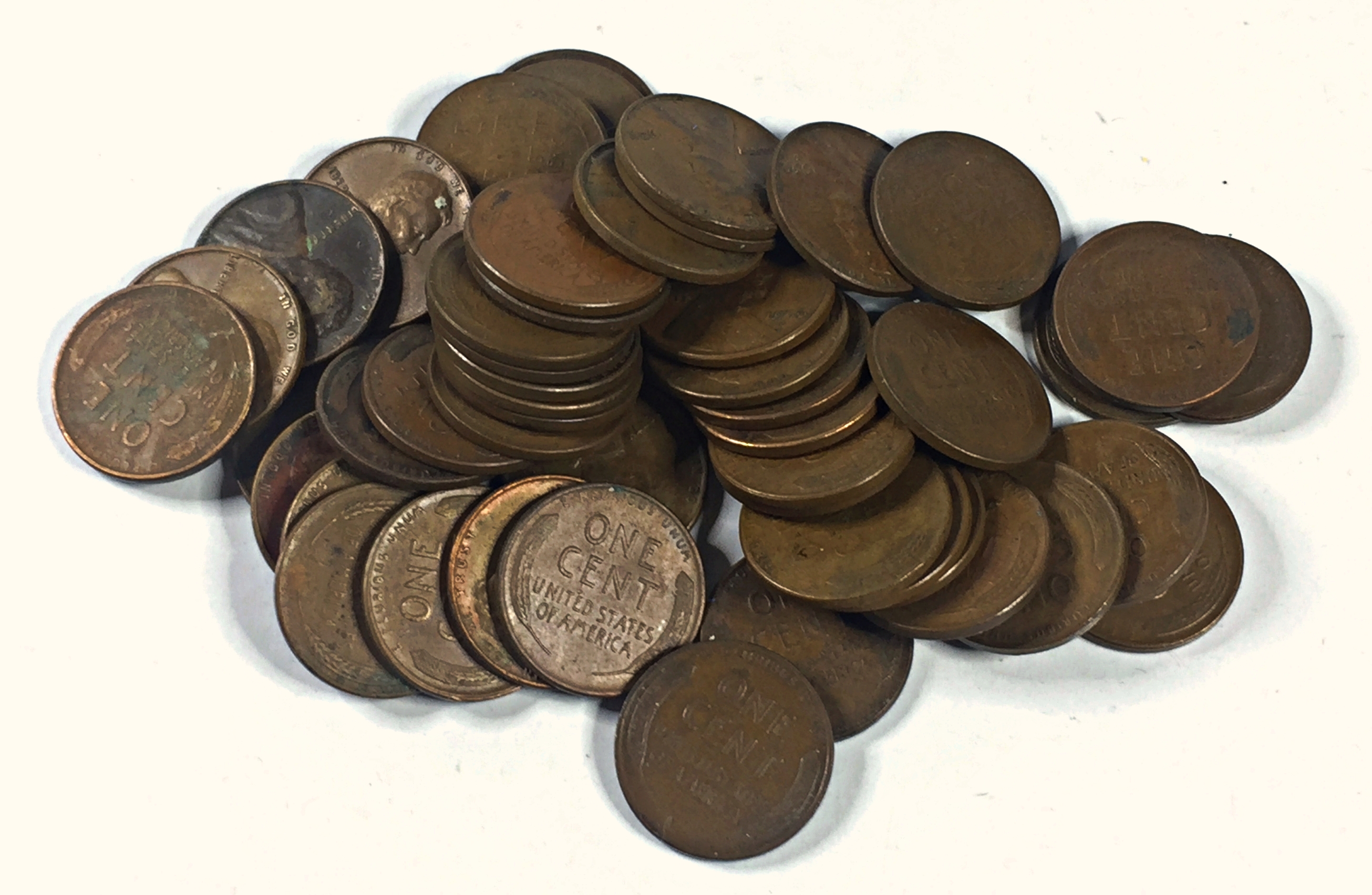 50c Roll of Lincoln Head Wheat Cents*Various Dates and Grades ...