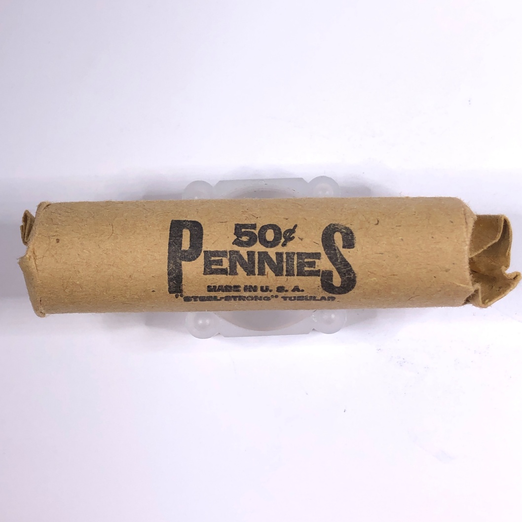 50c Roll of Lincoln Head Wheat Cents*Wrapper is Marked 1952*They Have ...