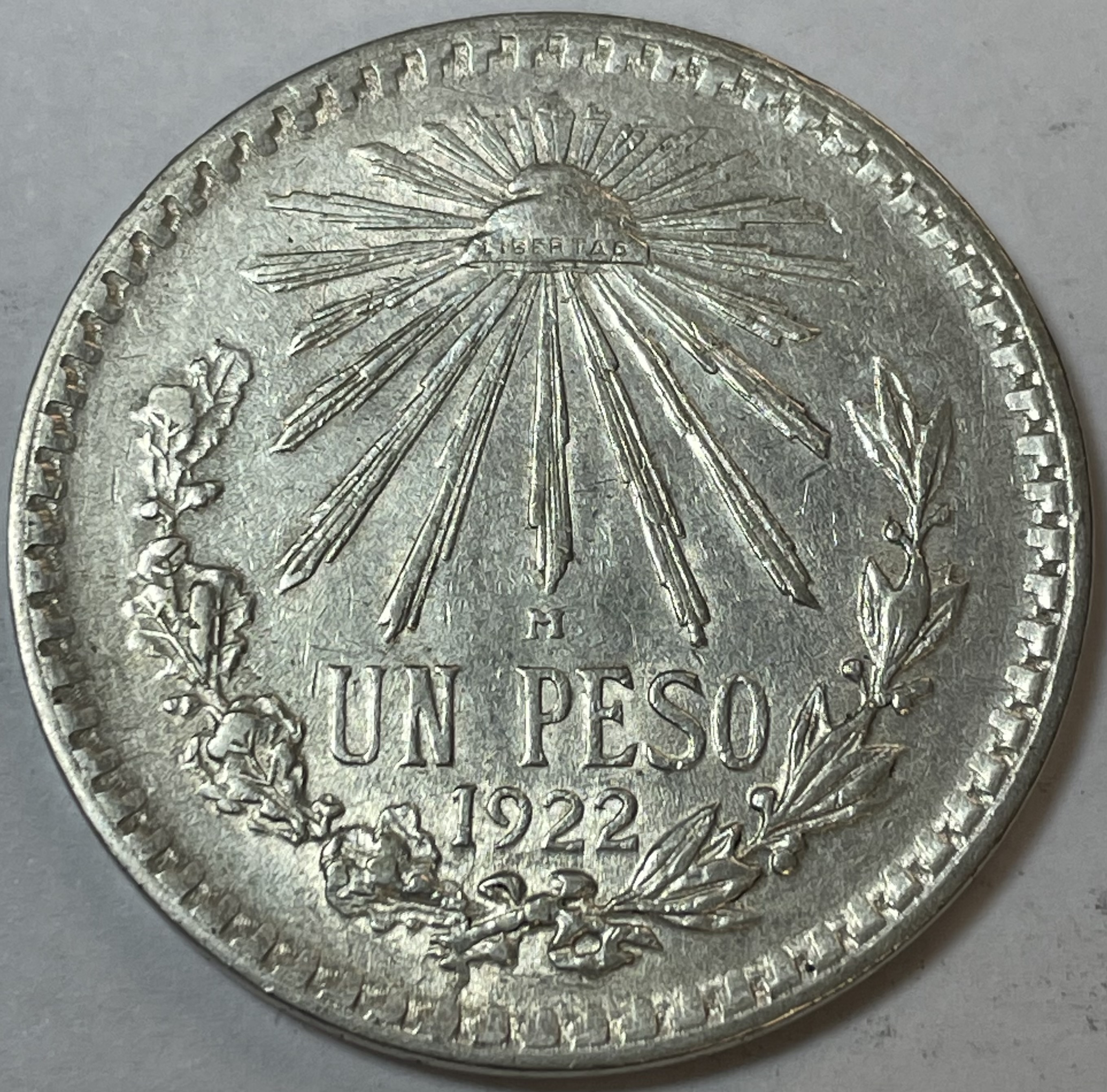 1922 Mexico Silver Peso - Nice Higher Grade | Property Room