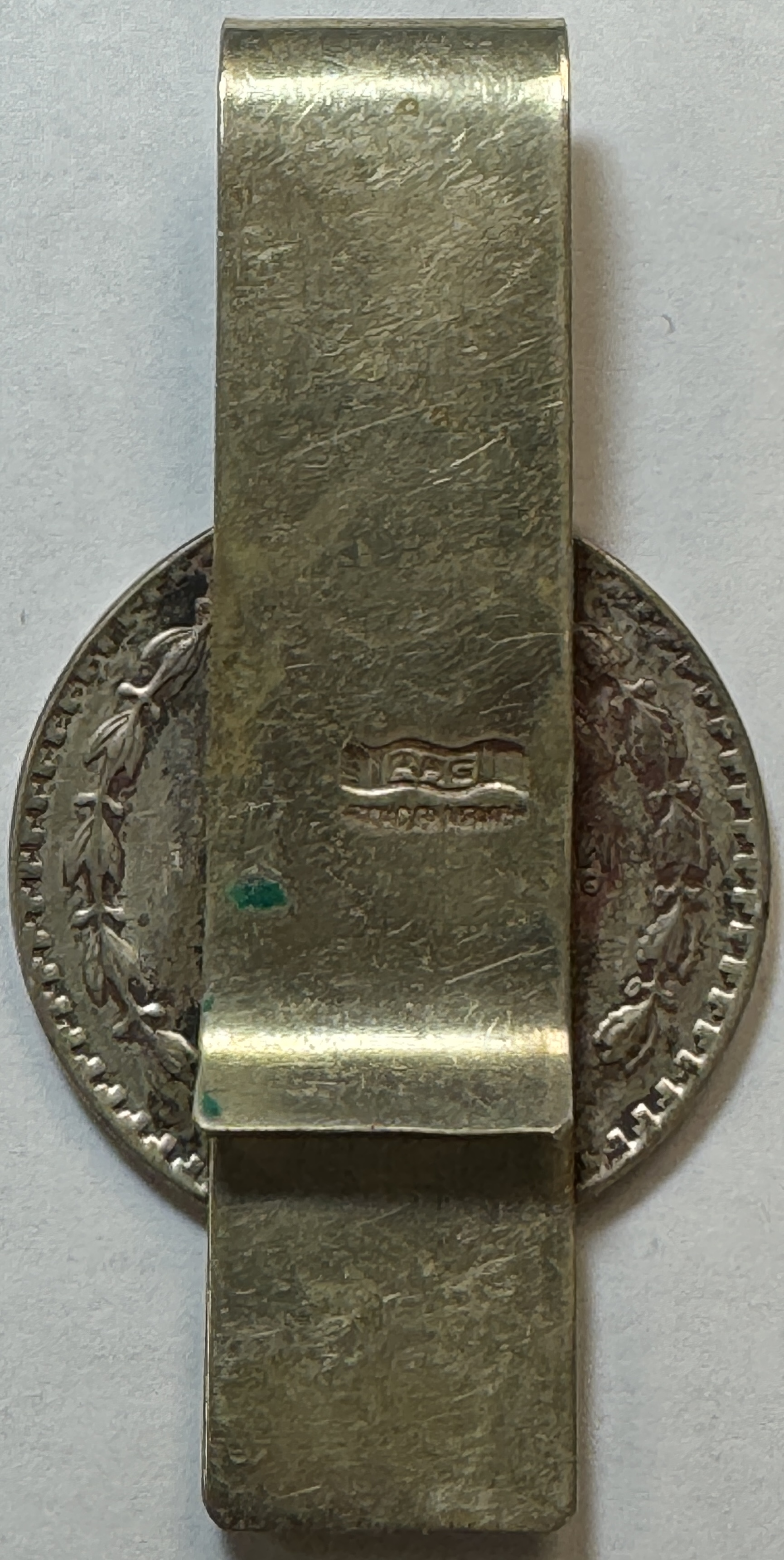 1963 Mexico Silver Peso on Masonic Money Clip | Property Room