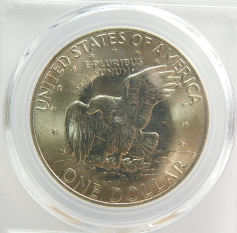 1971-D Eisenhower "IKE" Dollar - Graded MS65 Friendly Eagle FS 901 Type ...