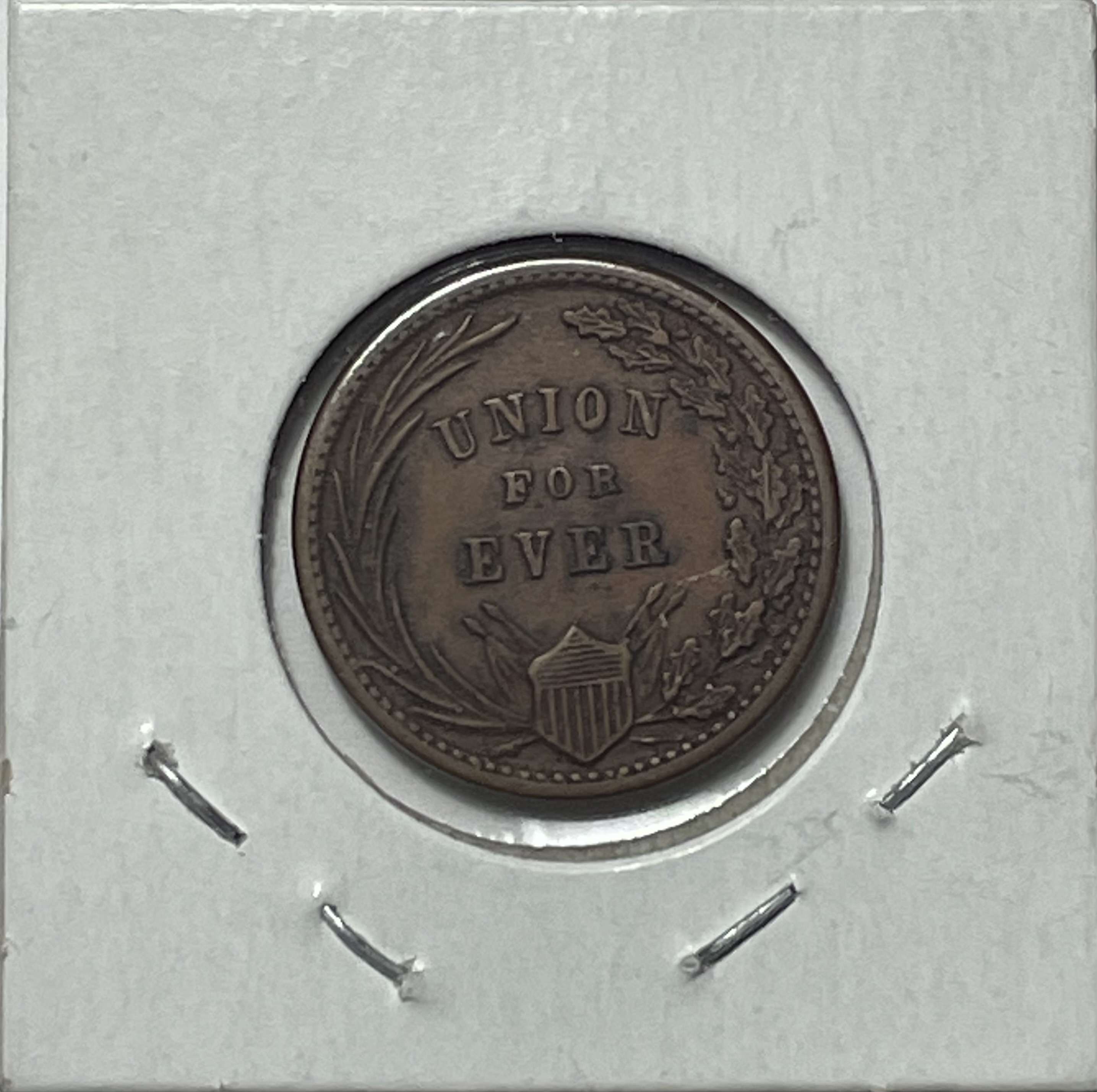 1863 Patriotic Civil War Token - First in War, First in Peace - Union ...