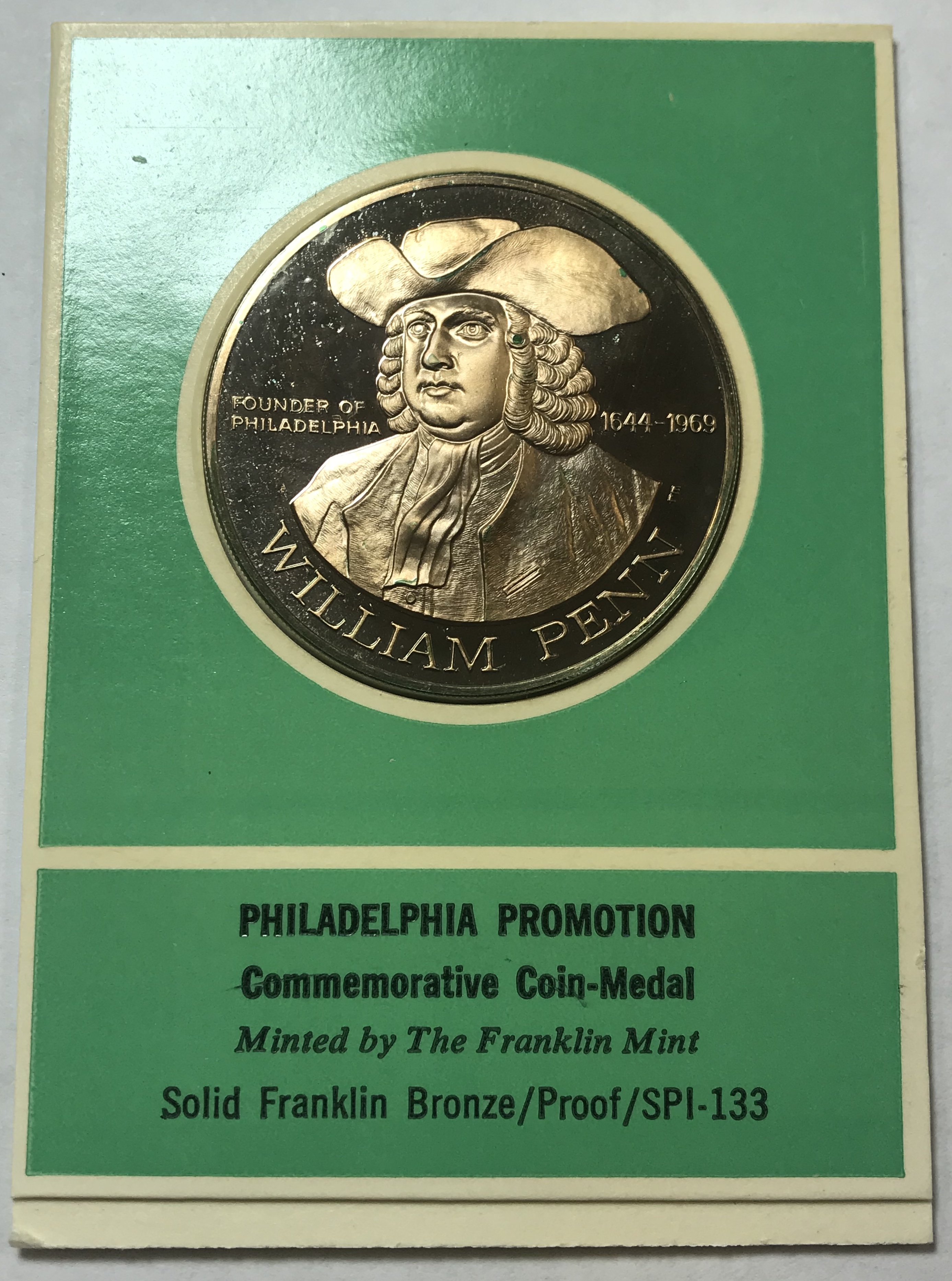 William Penn's Treaty with the Indians Commemorative Coin | Property Room