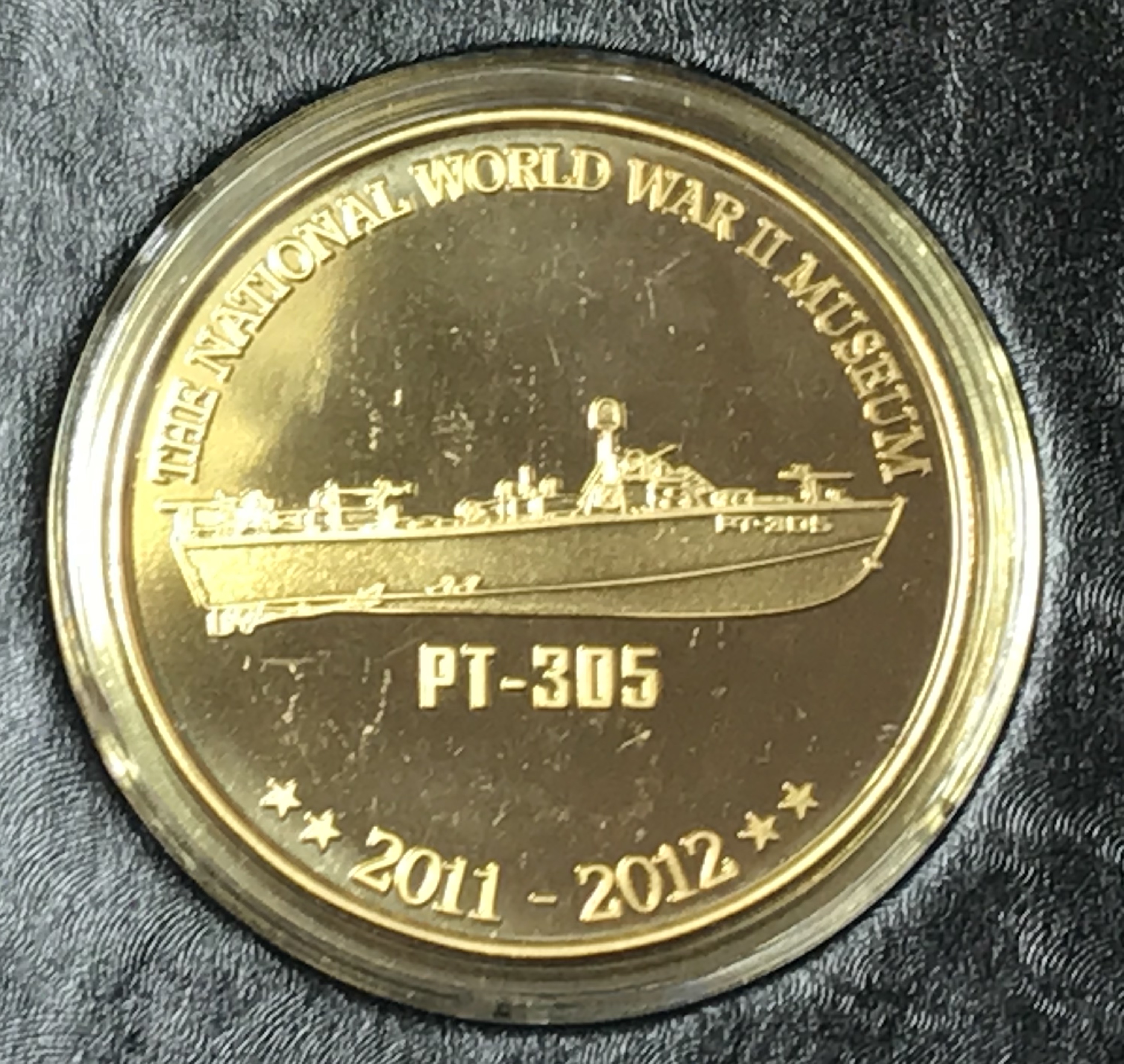 National World War II Museum PT-305 Boat Coin Medal | Property Room