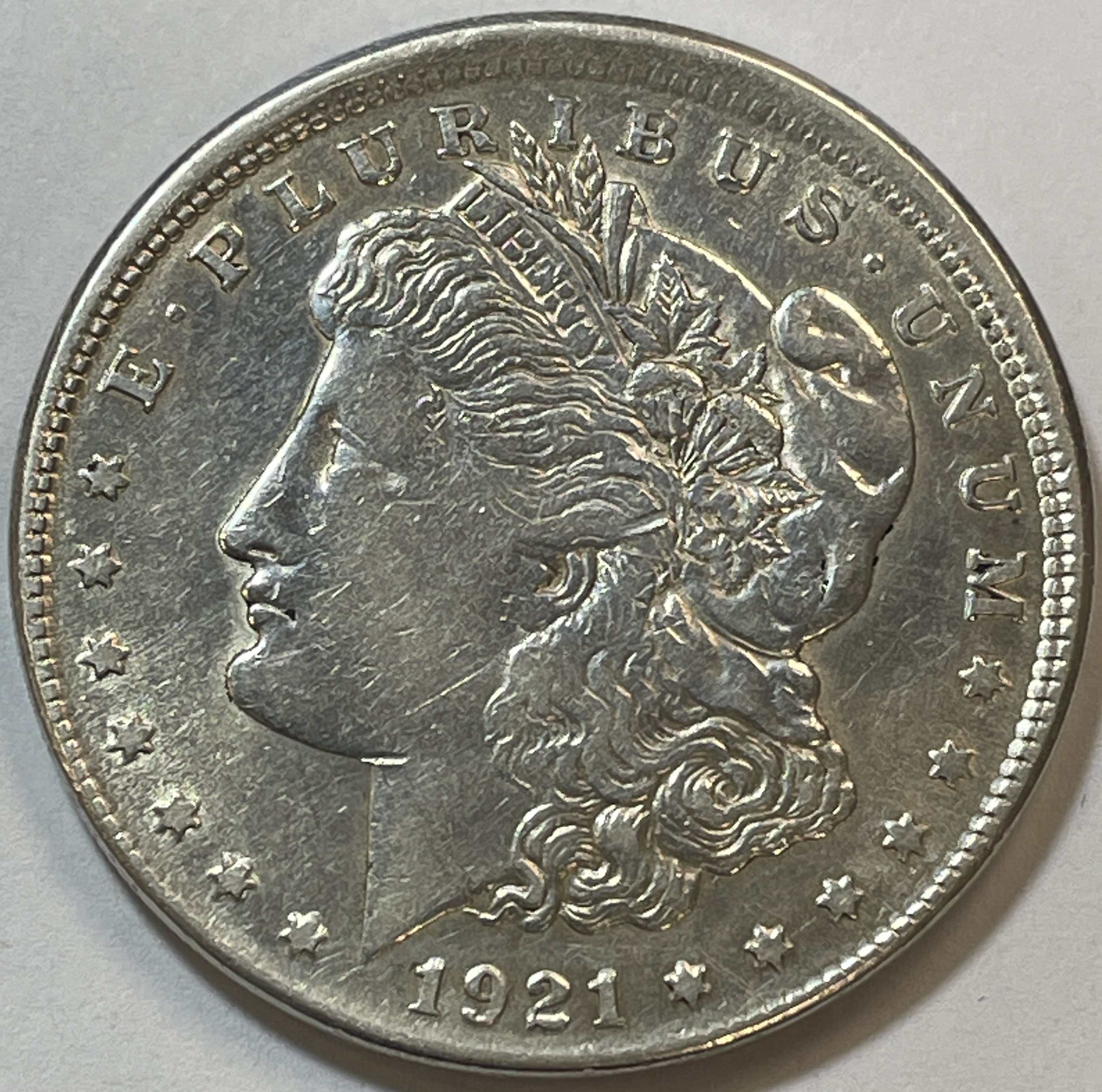 RARE MINT ERROR 1921 Morgan Silver Dollar Broadstruck Partial Collar ...