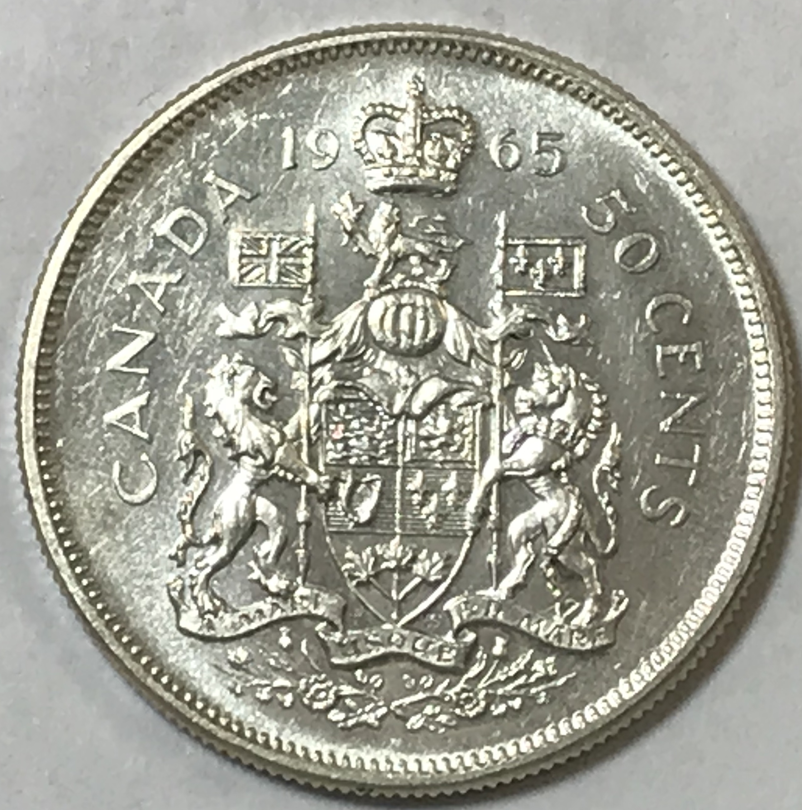 1965 Canada Silver Half Dollar - High Grade | Property Room