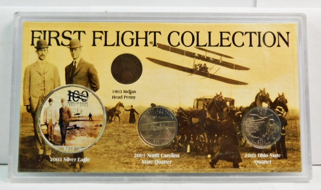 First Flight Coin Collection - 100 Years of Flight - Wright Brothers ...