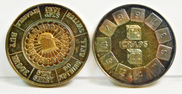 RARE 1984 Crown Mint .999 Fine Silver Spinner Coins - Set of 4 w ...