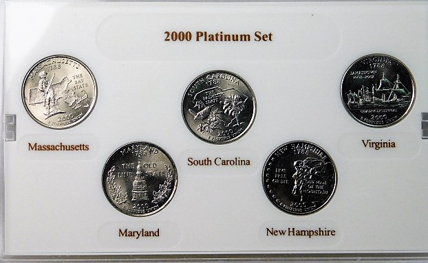 2000 Platinum Edition State Quarter Collection | Property Room
